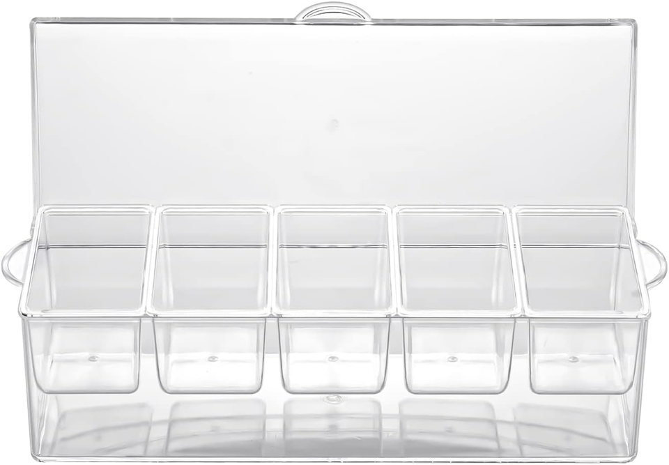 Chilled Condiment Server | Clear Icy Condiment Bar | Chilled Condiment ...