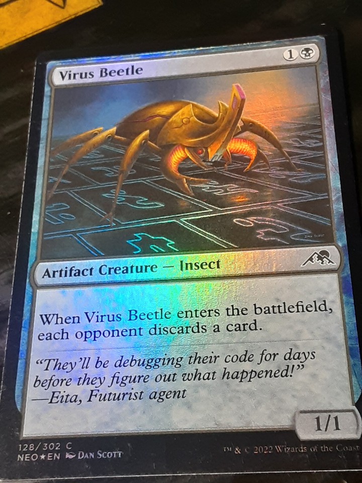 Virus Beetle FOIL , Kamigawa Neon Dynasty , NM, MTG , FREE SHIPPING | eBay