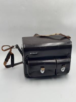 Vintage Nikon F Leather Camera / Compartment Lenses Accessories Case ...