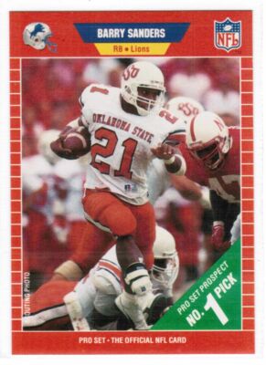 Barry Sanders 1989 Pro Set Rookie Card #494 Detroit Lions HOF RC | eBay