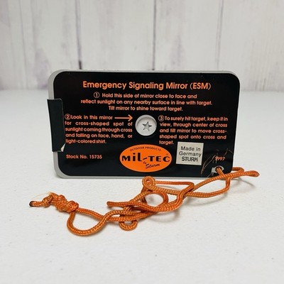 Vintage 1997 US Military Signal Mirror Survival Emergency Mil-tec Sturm ...
