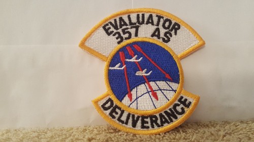 USAF 357th Airlift Squadron Evaluator Color Patch 3 x 3 inches Maxwell ...