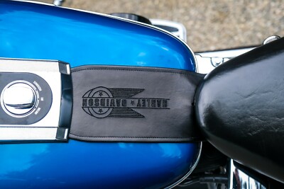 Harley Davidson Leather Gas Tank Panel Bib Vintage Flying Wheel Retro ...