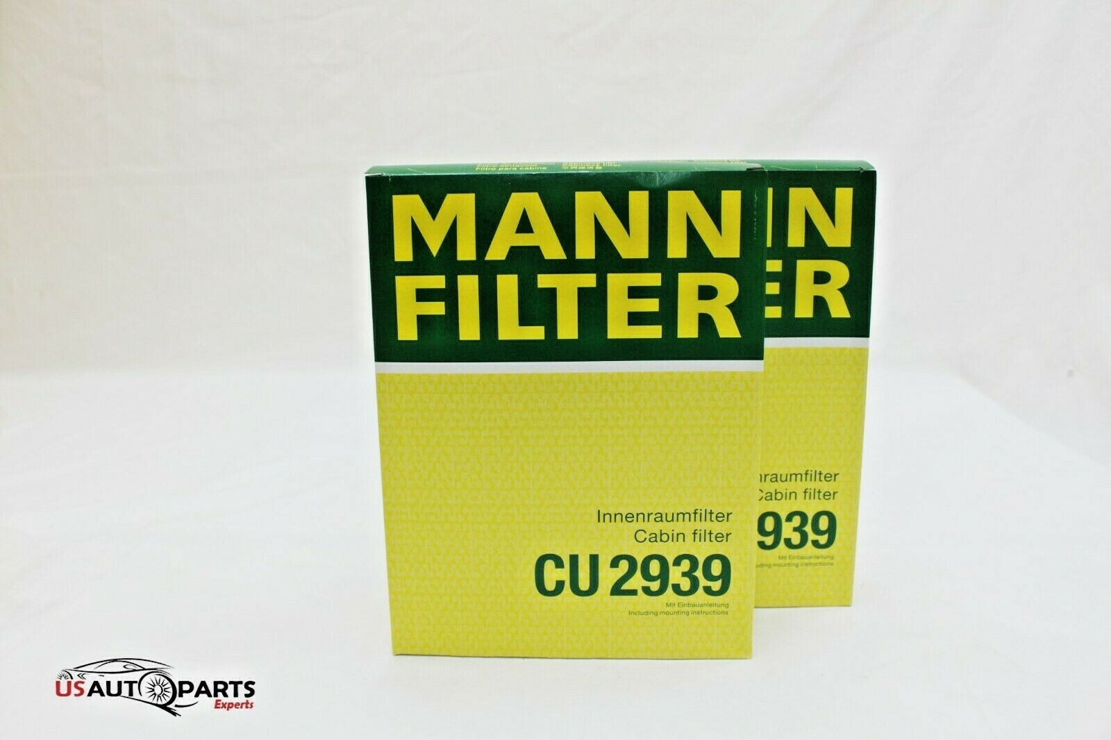 SET OF 2 MANN - Cabin Air Filter - CU 2939 - Audi & Volkswagen | eBay