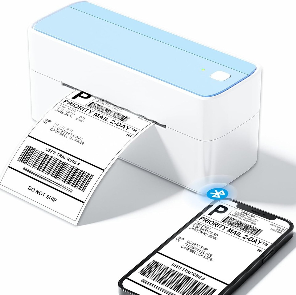 Bluetooth Thermal Label Shipping Printer 241BT Wireless Address Label ...