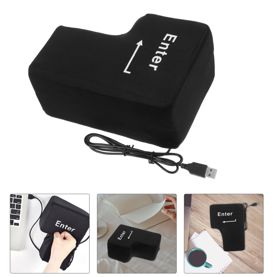 USB Stress Relief Nap Pillow Travel Work Giant Enter Pc Sized Key Big ...