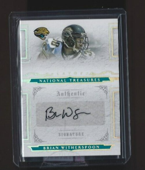 2008 Brian Witherspoon Playoff National Treasures Authentic Signature ...