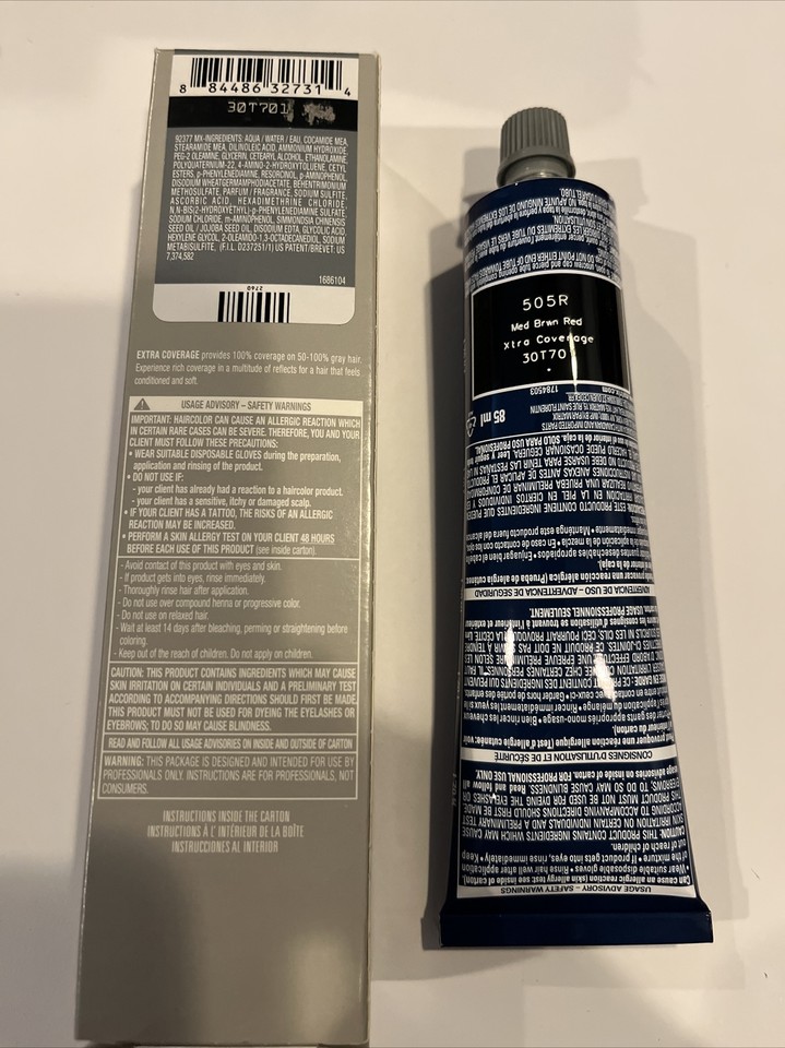 Matrix Socolor Extra Coverage Permanent Hair Color 505R Medium Brown ...