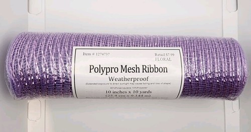 Hobby Lobby 10" Purple Polypro Mesh Ribbon Decorative Mesh New | eBay