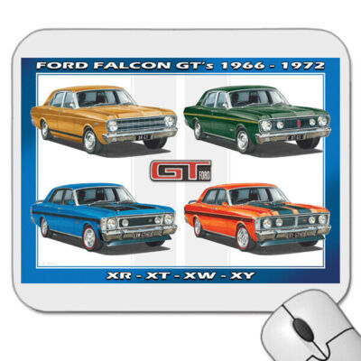 FORD XR XT XW XY GTHO FALCON SEDANS MOUSE PAD | eBay Australia