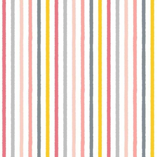 Porkopolis By Studio E Fabrics - Pink/Grey Stripe #6008-29 | eBay