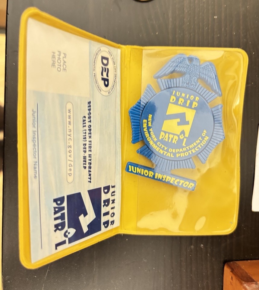 Official Vintage New York City DEP "Junior Drip Patrol" membership kit ...