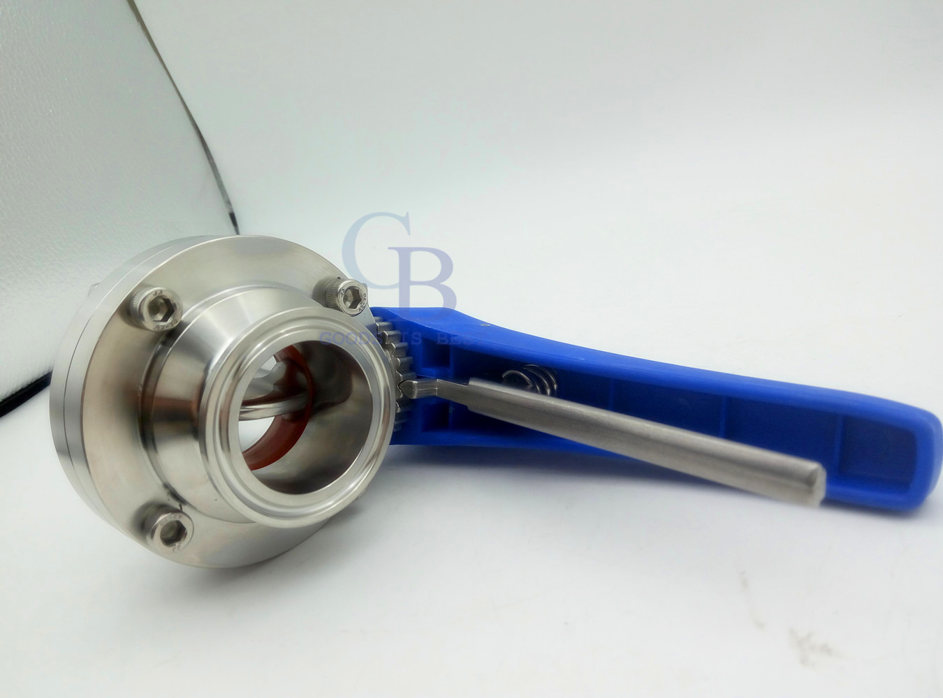 4" Stainless 316 Clamp trigger Multi-Position Handle Sanitary Butterfly ...