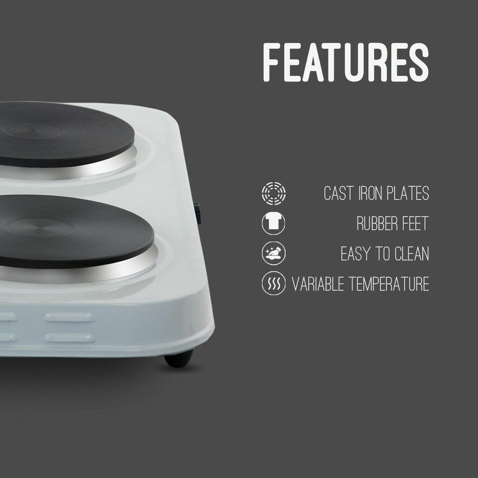 Portable Single Double Hot Plate Table Top Cooker Kitchen Hob Stove ...