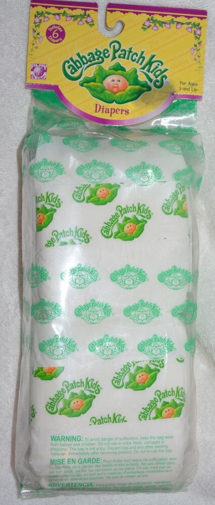 sealed NEW OLD BAG Vintage Cabbage Patch Kids Doll Diapers 2006 1980’s | eBay