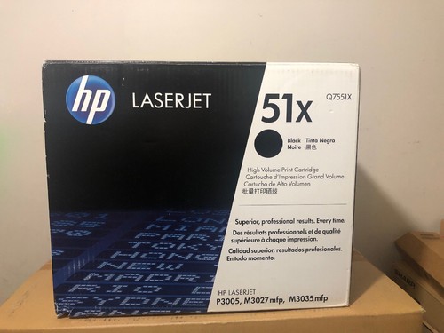 OPEN BOX Genuine hp Q7551X 51X Toner Cartridge P3005 | eBay
