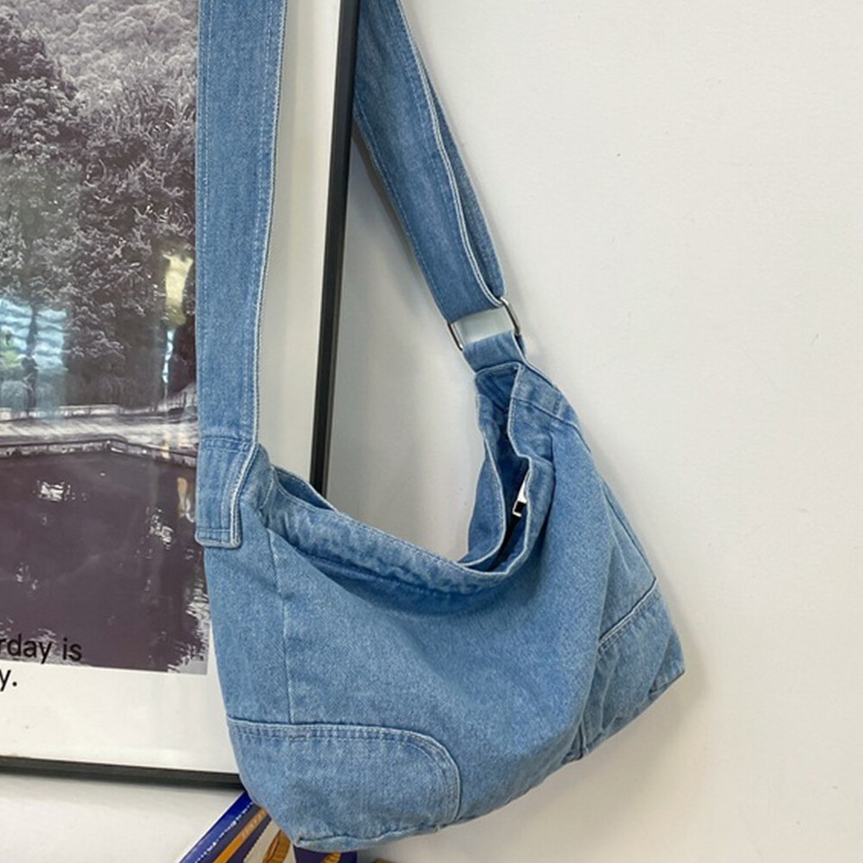 Women's Small Denim Crossbody Bag Shoulder Bags Jean Purse Ladies ...
