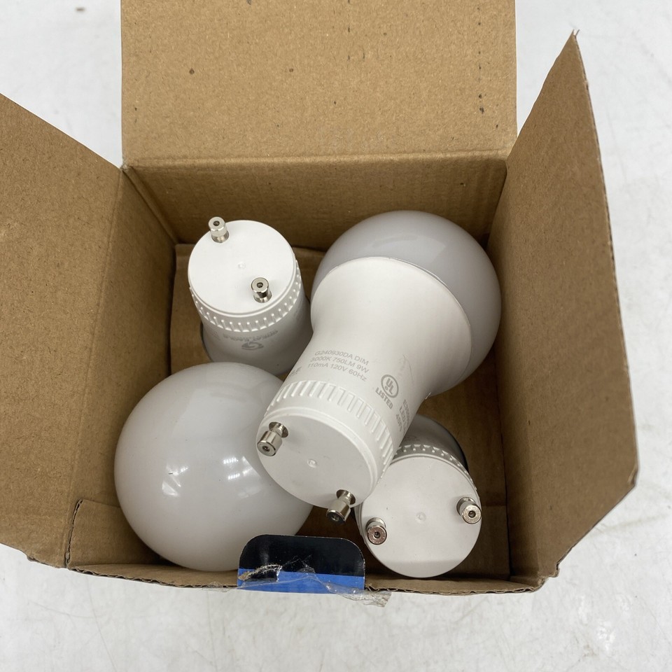 4 Pack Great Eagle LED GU24 Base A19 Shape 9W (60W Eq) Dimmable 3000K ...