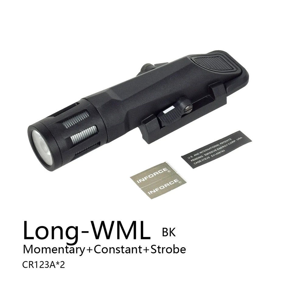 Tactical INFORCE WML APL Nylon Rifle Pistol Gun Strobe LED Light Fit ...
