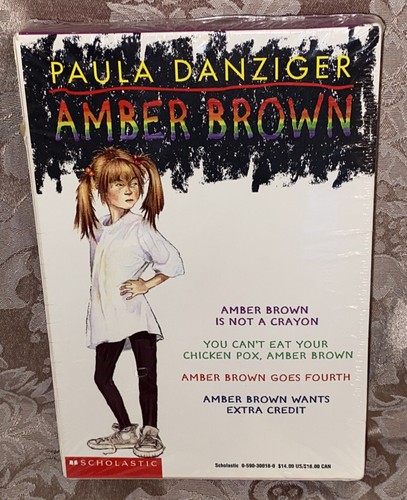 AMBER BROWN 4 PC BOOK SET BY PAULA DANZIGER SCHOLASTIC Little Apple NEW ...