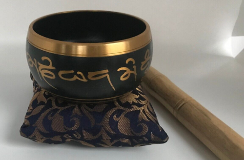 Bell Metal Singing Bowl: Handmade Tibetan Buddhist Musical Instrument ...