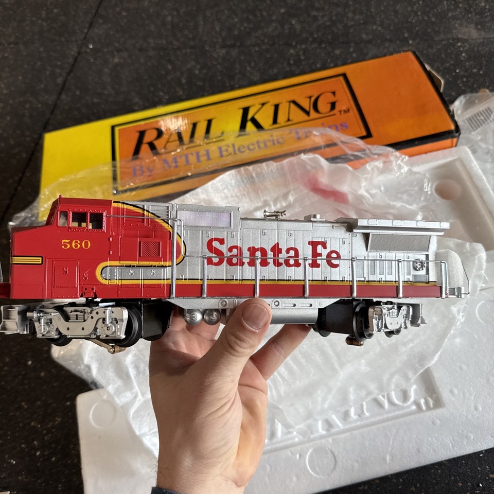 Rail King Santa Fe Dash-8 3-Rail Diesel Engine RK-2004 O Gauge | eBay