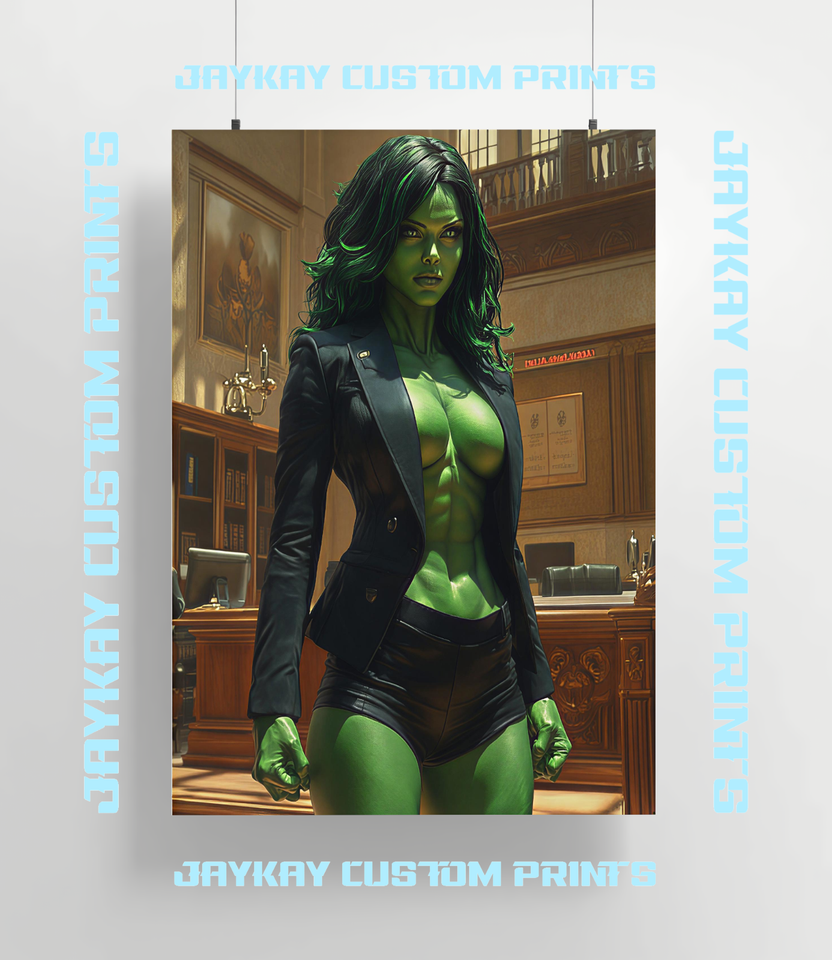 She Hulk Jennifer Walters Marvel Comic MCU Poster Print - No Frame | eBay