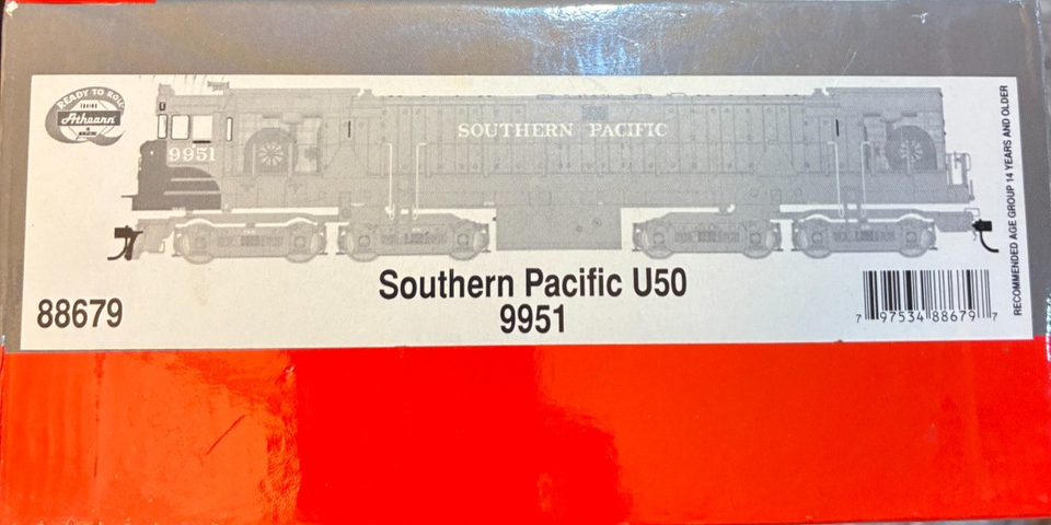 HO Scale Athearn 88679 SP Southern Pacific U50 Diesel Engine #9951 | eBay