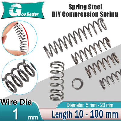 Compression Spring Steel 1 mm Wire Dia Small Pressure Springs / Coil ...