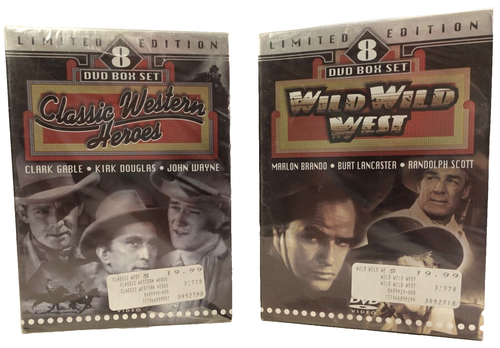 Wild Wild West & Classic Western Heros Limited Ed Two 8 DVD Box Set NOS ...
