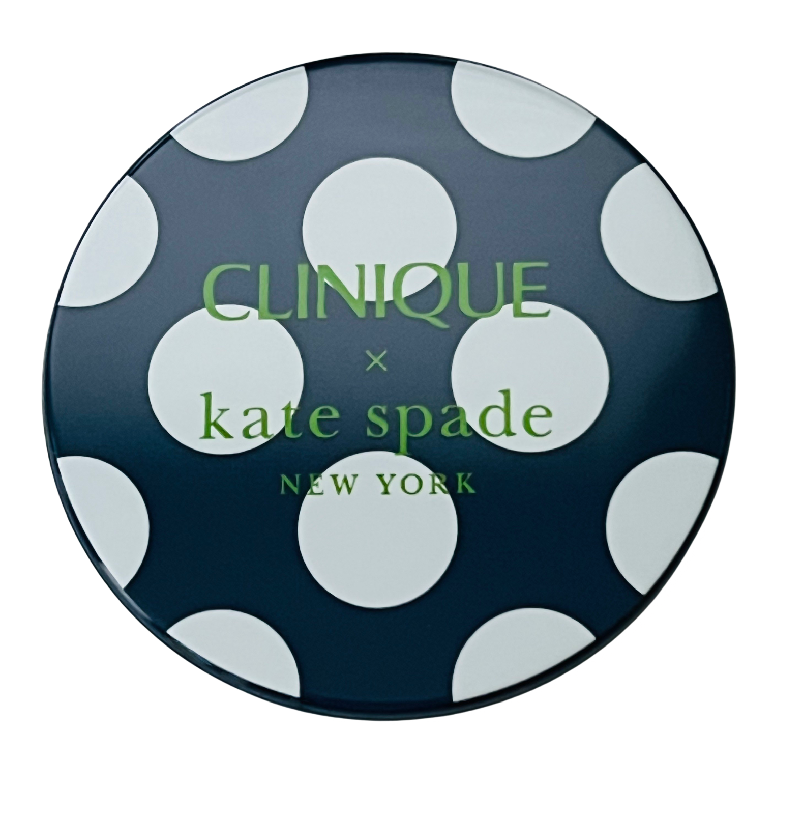 Kate spade NEW CLINIQUE Travel Swivel Mirror Compact in Navy Dot Brand ...
