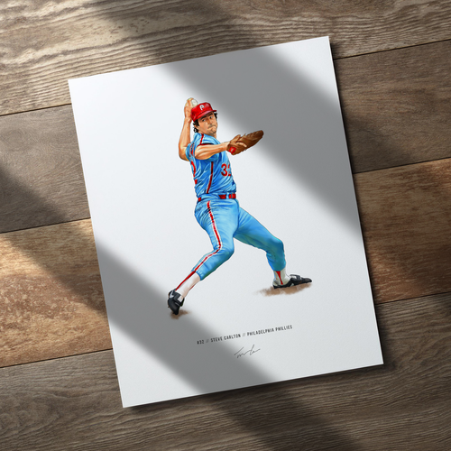 Steve Carlton Philadelphia Phillies Baseball 8x10 Print Poster Art ...