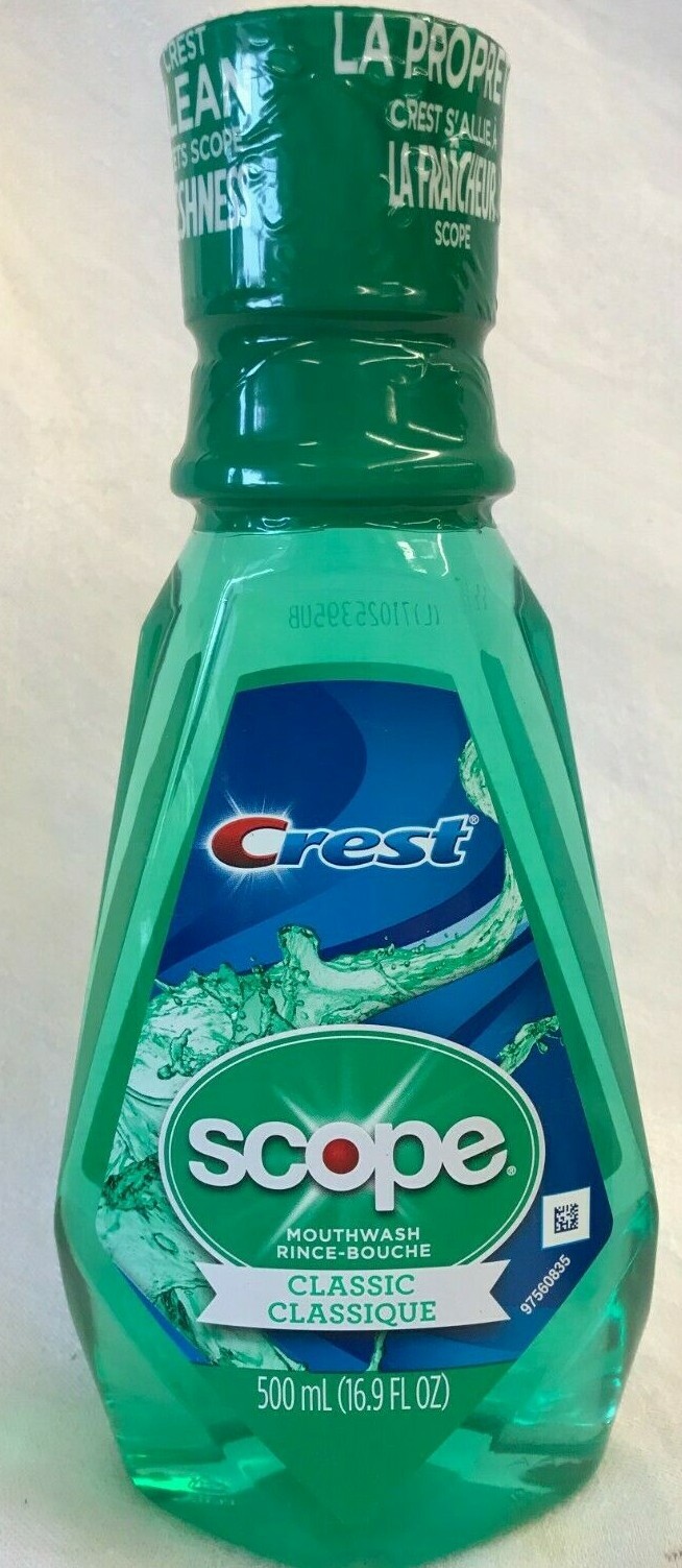 Crest Scope Classic Mouthwash Rinse Lot of 1 -500ml New Old Stock | eBay