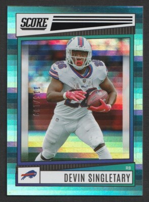 2022 SCORE RACER DEVIN SINGLETARY #266 BUFFALO BILLS #'D /199 **FREE ...