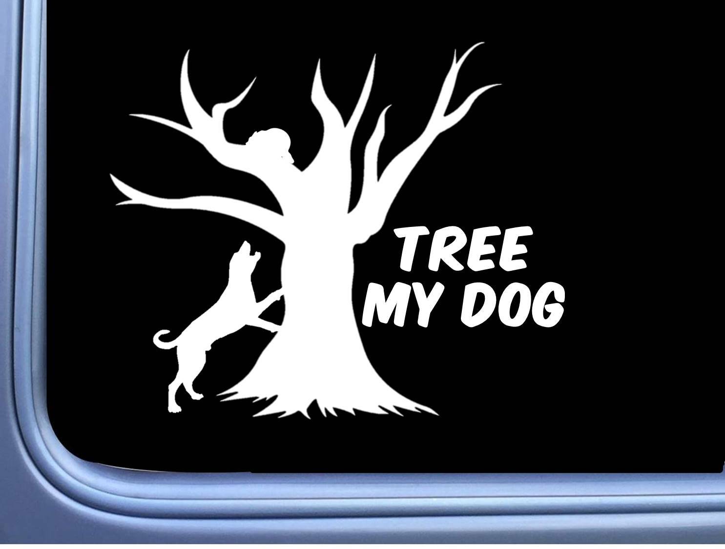 Treeing Coonhound OS 104 vinyl Decal 6" Sticker coon hunting tree my ...