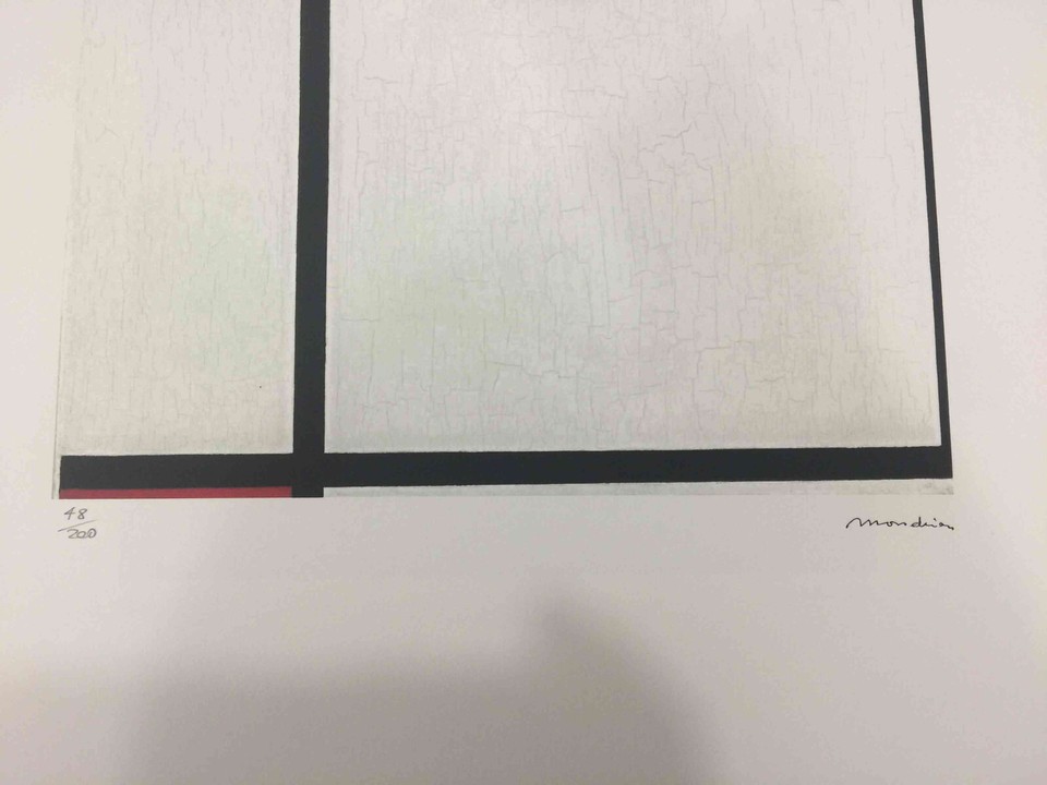 Pieter Cornelis Mondriaan Offset Lithograph 50X65 Cm Signed On Plate ...