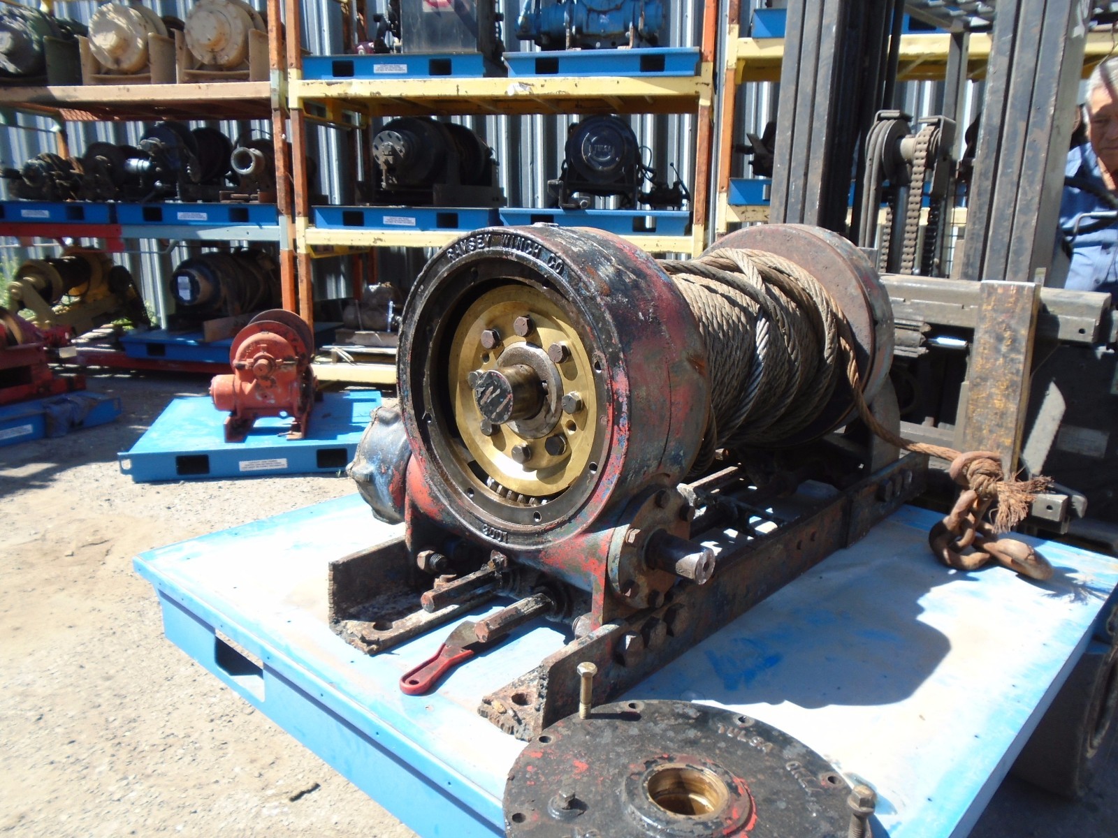 Ramsey Winch Model: R-40 Capacity: 40,000 lb - Good Condition | eBay