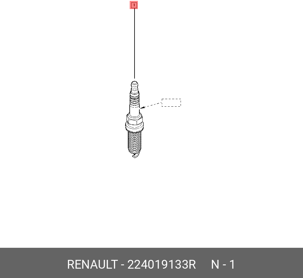 Genuine OE Plug-Spark 224019133R for Renault 22401-9133R | eBay UK