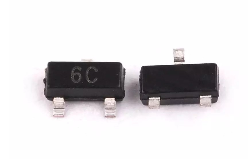 Transistor 6C SMD BC817-40 BC817 SOT-23 SOT23 NPN power 0.1A 45V mount ...