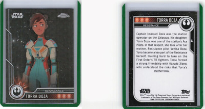 2023 Topps Chrome Star Wars Black Wave #41 Myrna Velasco as Torra Doza ...