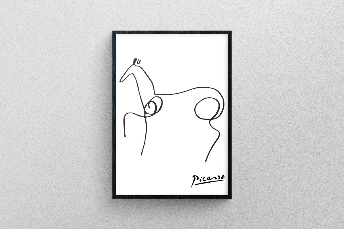 Picasso Line Drawings Horse