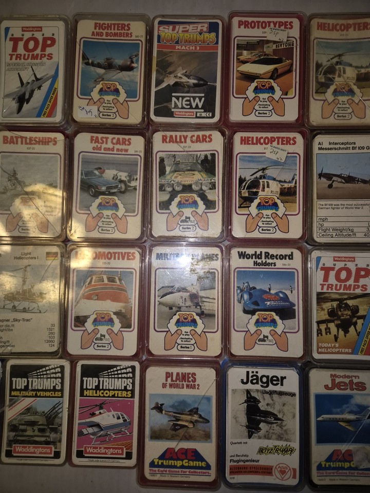 27 X Vintage Top Trumps/Ace Trump 1970/80s | eBay UK