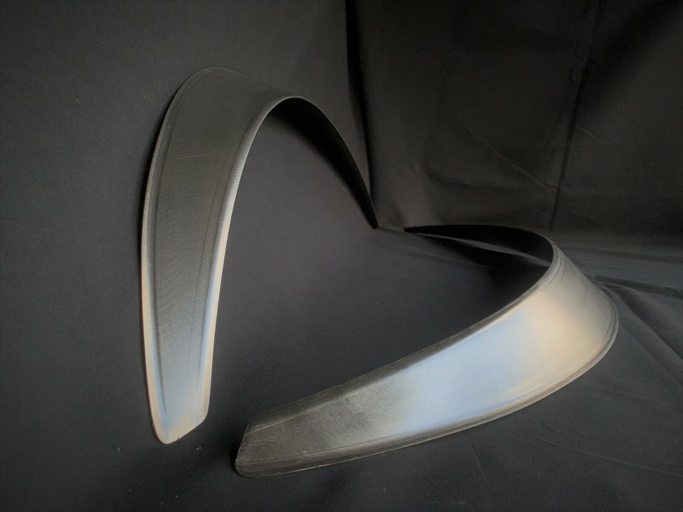 Universal Metal Fender Flares Style 1: 2" Wide, 2-piece set (hand-made ...
