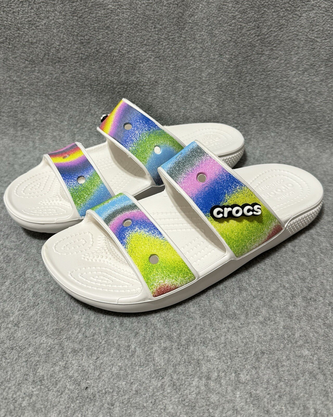 Crocs Sandals M7/W9 2-Straps Iconic Comfort Slip On T… - Gem