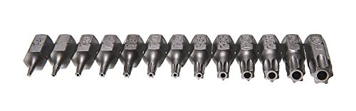 13PCs 6-Point Security Star Bit Socket Torx Set Tamper Proof w/ Storage ...