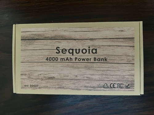 Sequoia Wood Power Bank, 4,000mAh - new in box | eBay