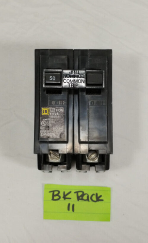 Square D 2-Pole Miniature Circuit Breaker 50A 120/240VAC DP-4075 | eBay