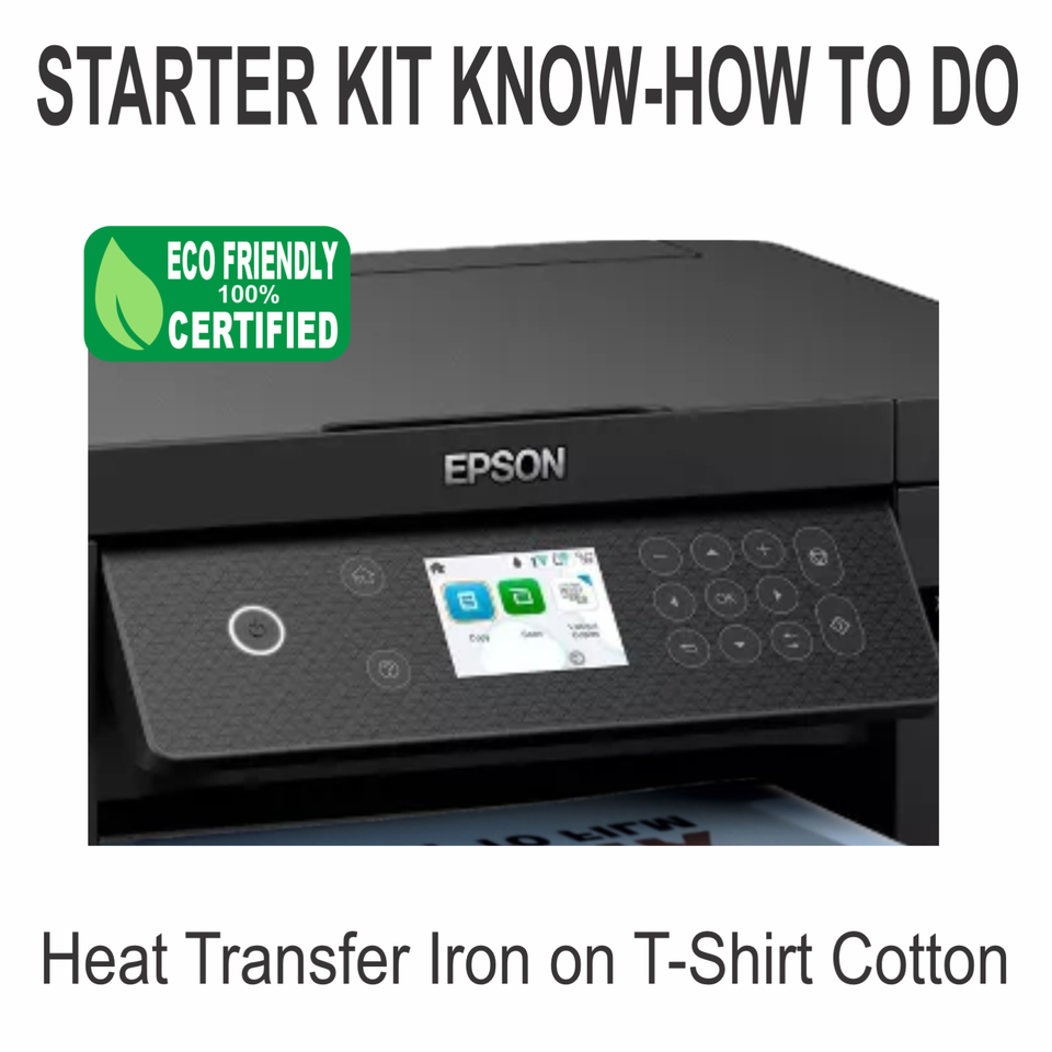 Epson Printer with dye InkJet for Iron Transfer Print T-Shirt Start ...
