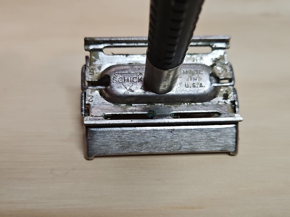 SAFETY RAZOR Vintage Schick Razor Krona Double Edge Safety Razor Black ...