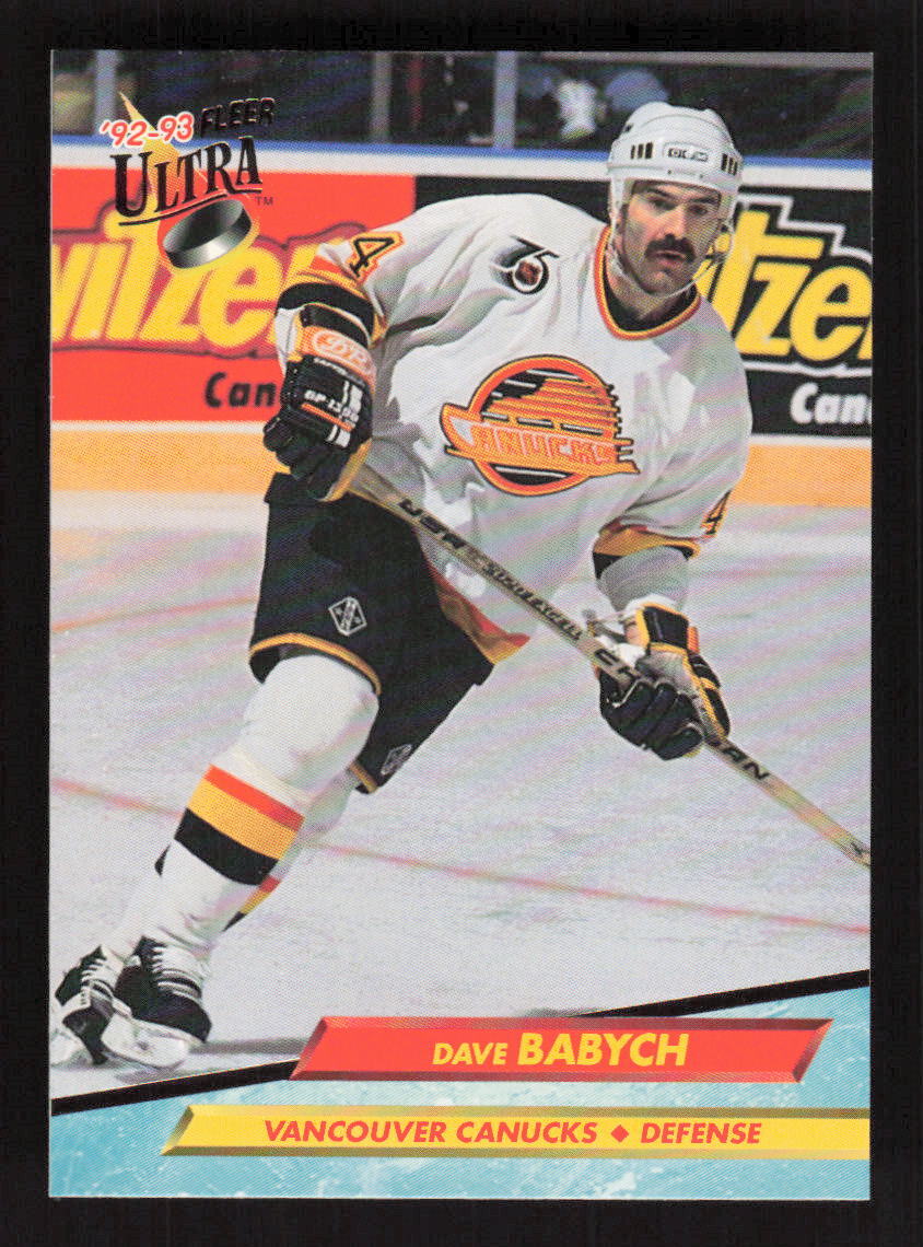 1992 Fleer Ultra #218 Dave Babych Vancouver Canucks | eBay